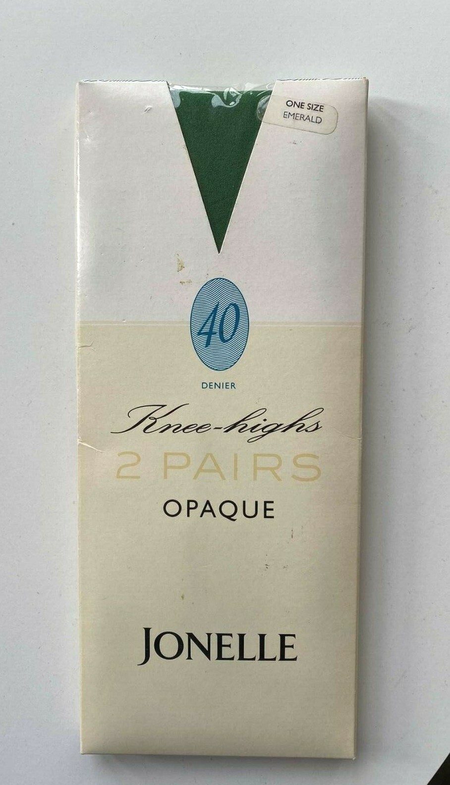 Vintage Jonelle Knee-Highs, 1980s, New In Pack, One Size, Emerald Green ...