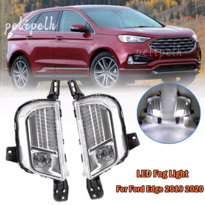 For 2019 2020 Ford Edge Bumper Fog Lights Driving Lamps Clear Lens w ...