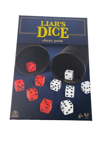 Game Gallery Liar's Dice Classic Game 2-4 Players Ages 8+ (4 Cups + 20 ...