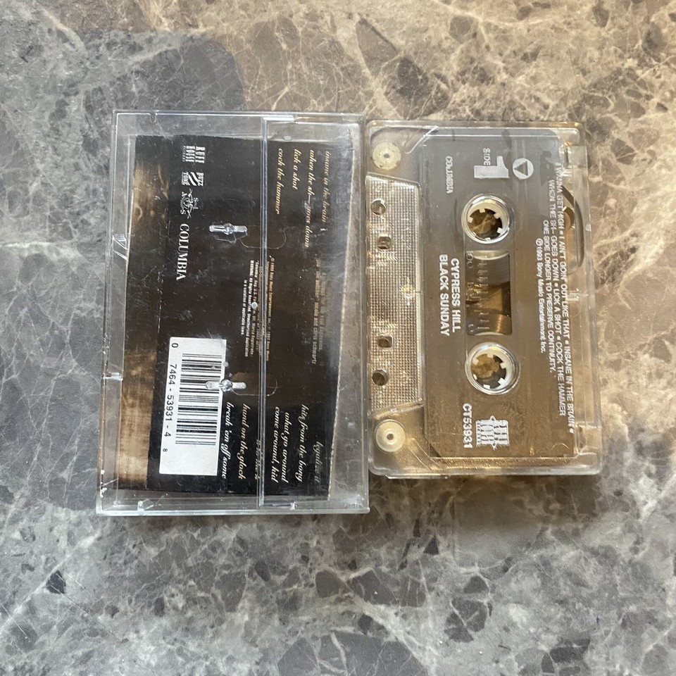 CYPRESS HILL BLACK SUNDAY COLUMBIA/Ruff House 1993 CASSETTE Uk Seller ...