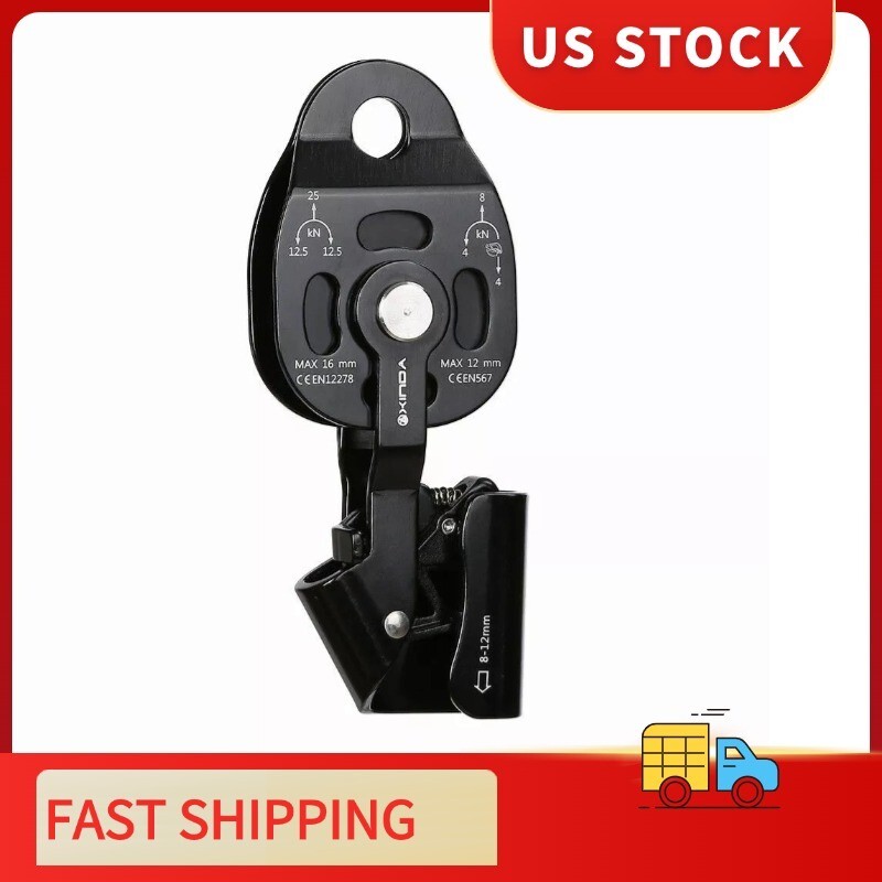 Heavy Lifting Pulling Device Rock Tree Climbing Rope Pulley Outdoor ...