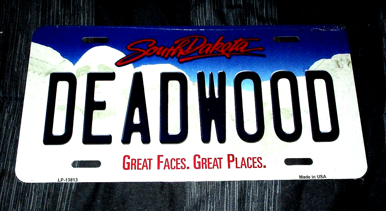 DEADWOOD SOUTH DAKOTA Metal License Plate #02- NEW | eBay
