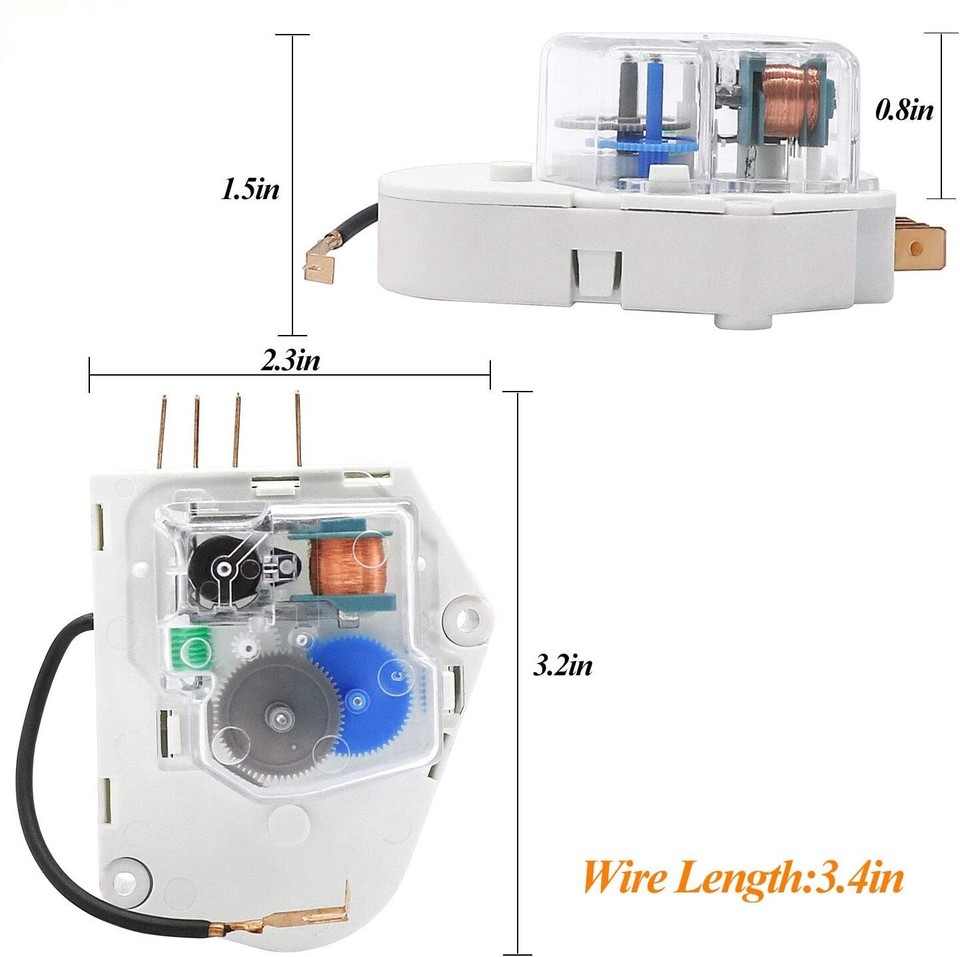 Refrigerator Defrost Timer Control for Whirlpool W10822278 483212 | eBay