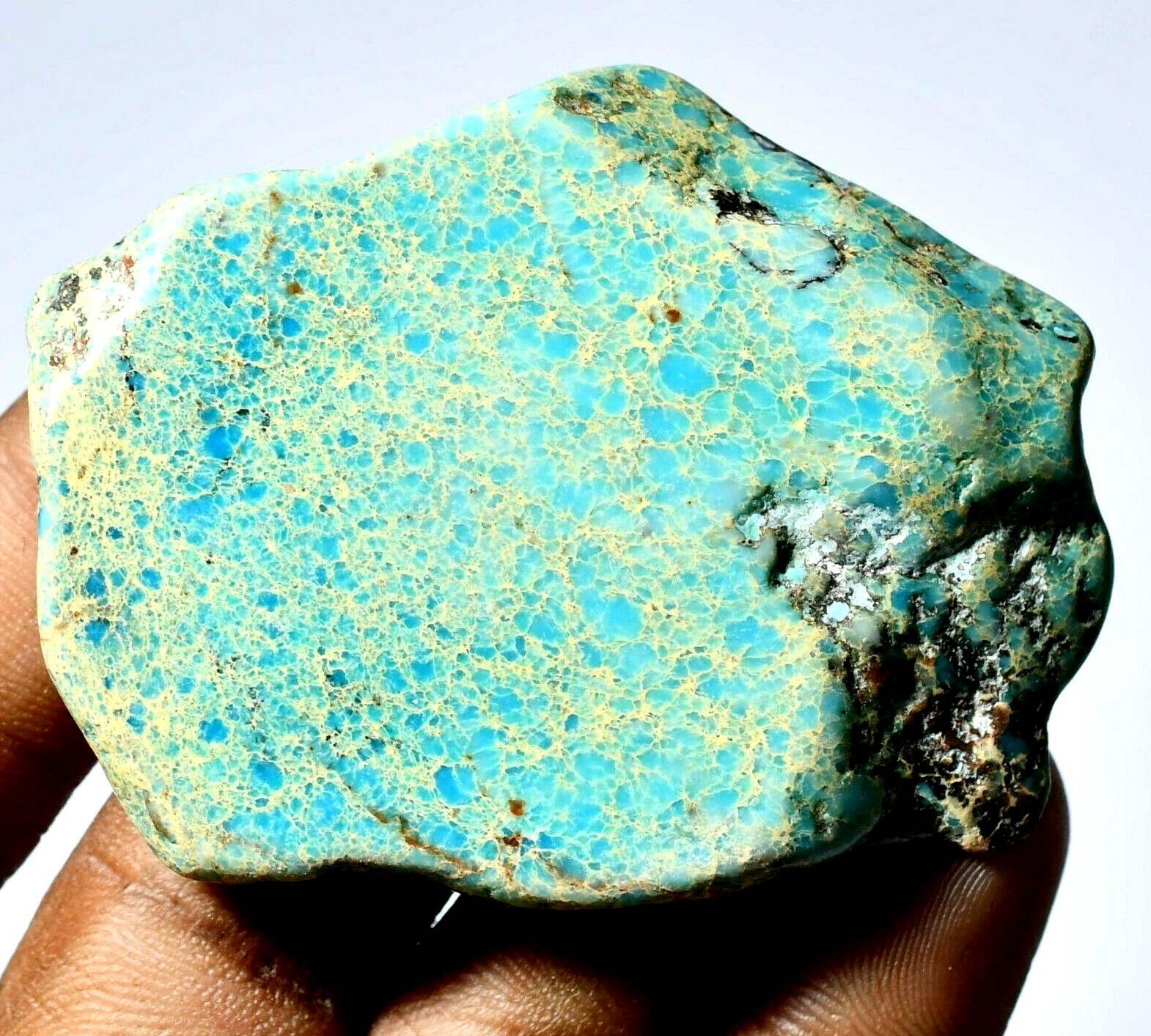 Untreated 166.50 Ct Natural Blue Ridge Turquoise Certified Rare Slab ...