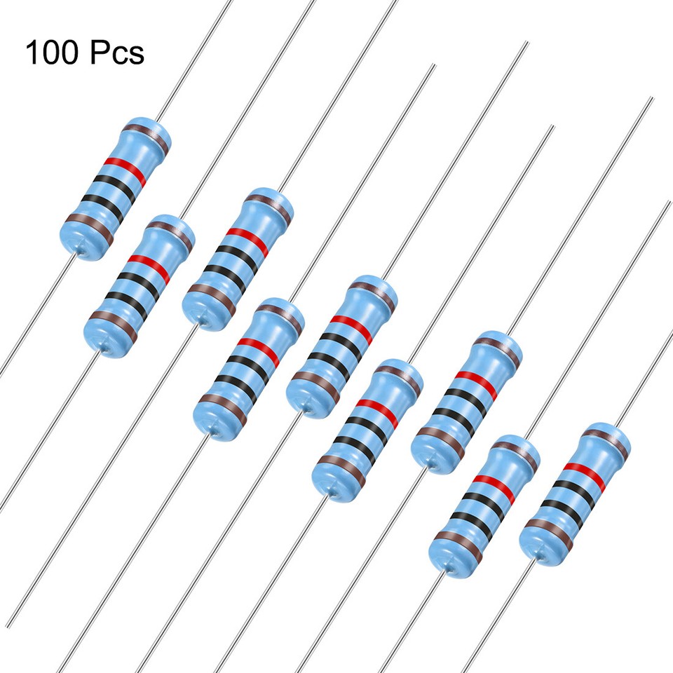 100pc résistances film métallique 10K OHM 3W 1 %Tolérances 5 bandes de ...