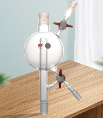 Lab glass solvent distillation head lab still adapter 1000ml PTFE ...