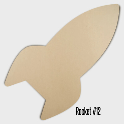 Wooden Rocket Shape 100-500mm 3mm MDF - Craft Unpainted 3mm MDF - Laser ...