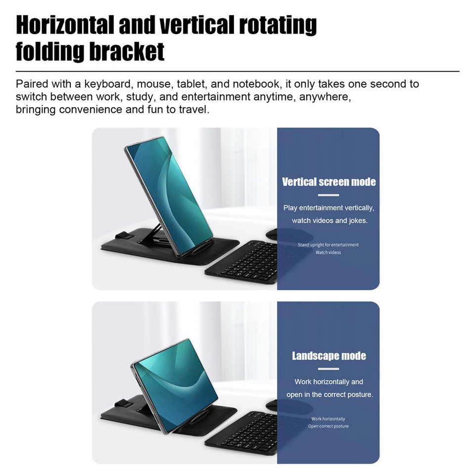 PU Leather Tablet Case Bag w/Keyboard For DOOGEE T30 Ultra/T30SE/T30S ...