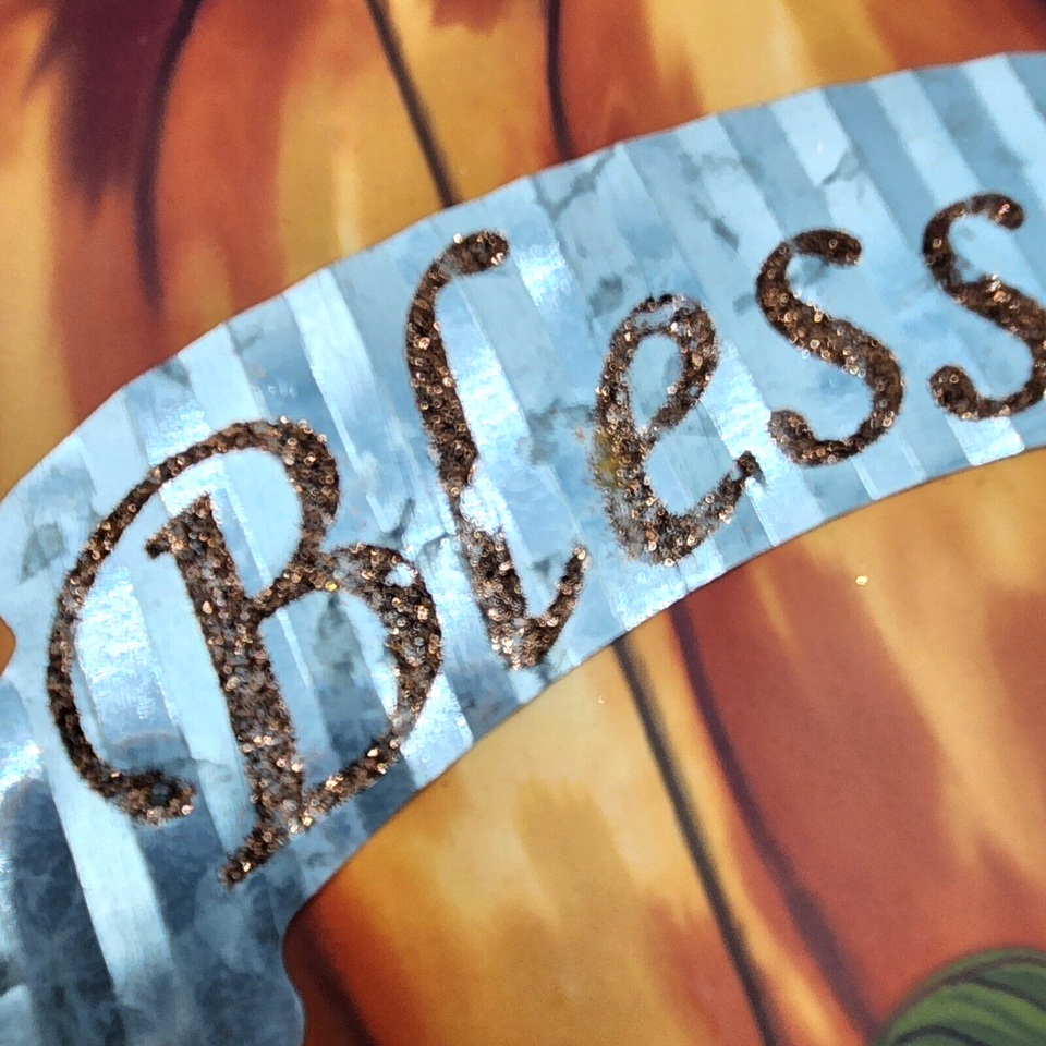 Fall Yard Sign Stake Rustic Wooden Blessed Autumn Pumpkin Sunflower ...