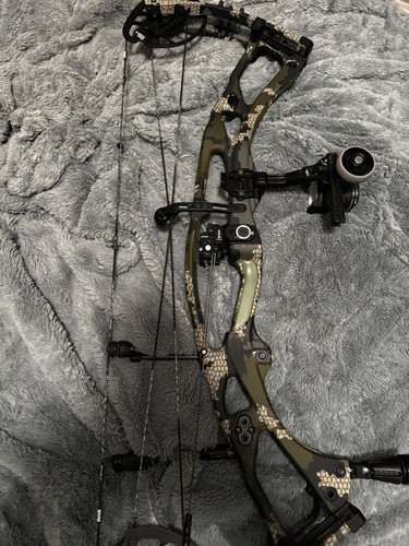Hoyt RX7 Ultra Hamskea Epsilon Ultraview Slider Compound Bow Setup 60 ...