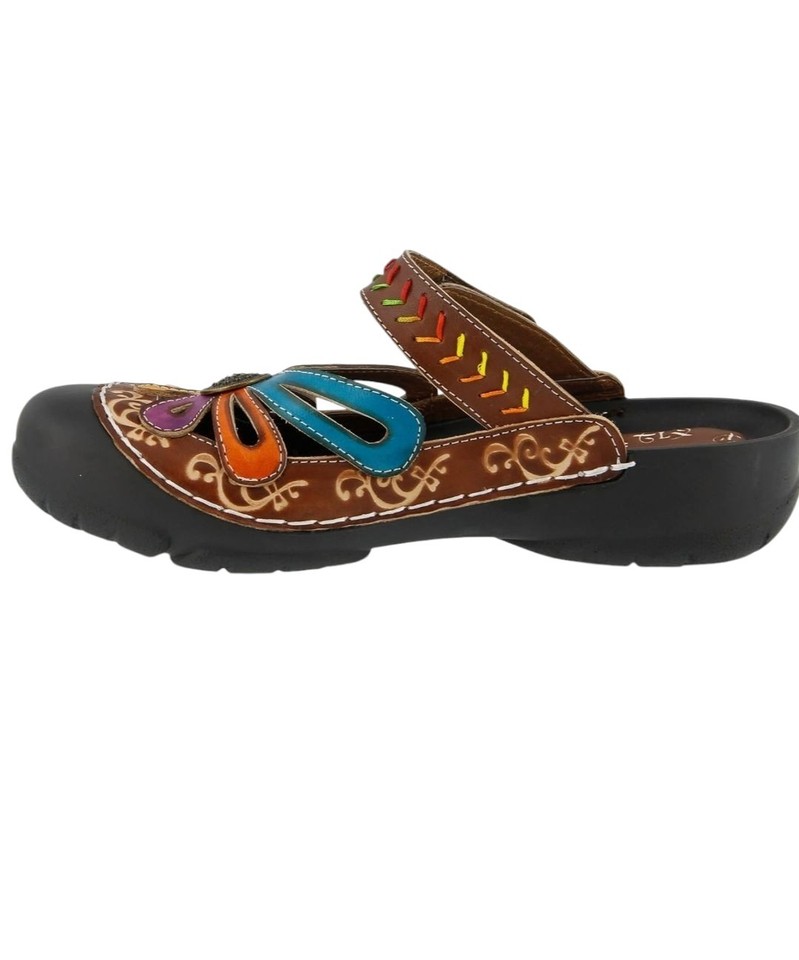 L'Artiste by Spring Step Women's Copa Clog Flat Slip On Sandal Size 38 ...