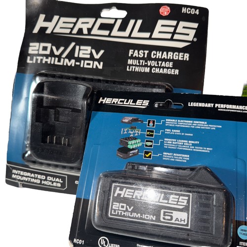 HERCULES 20V 8.0 Ah Lithium-Ion Battery Pack & Charger ( HC08 & 04 ...