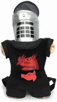 NEW NWT Monty Python Black Knight Back Pack with Holy Grail Plush ...