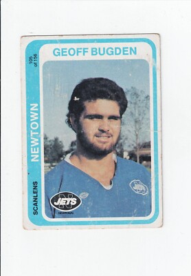 1979 Scanlens Rugby League Geoff Bugden #105 (Newtown Jets) | eBay ...