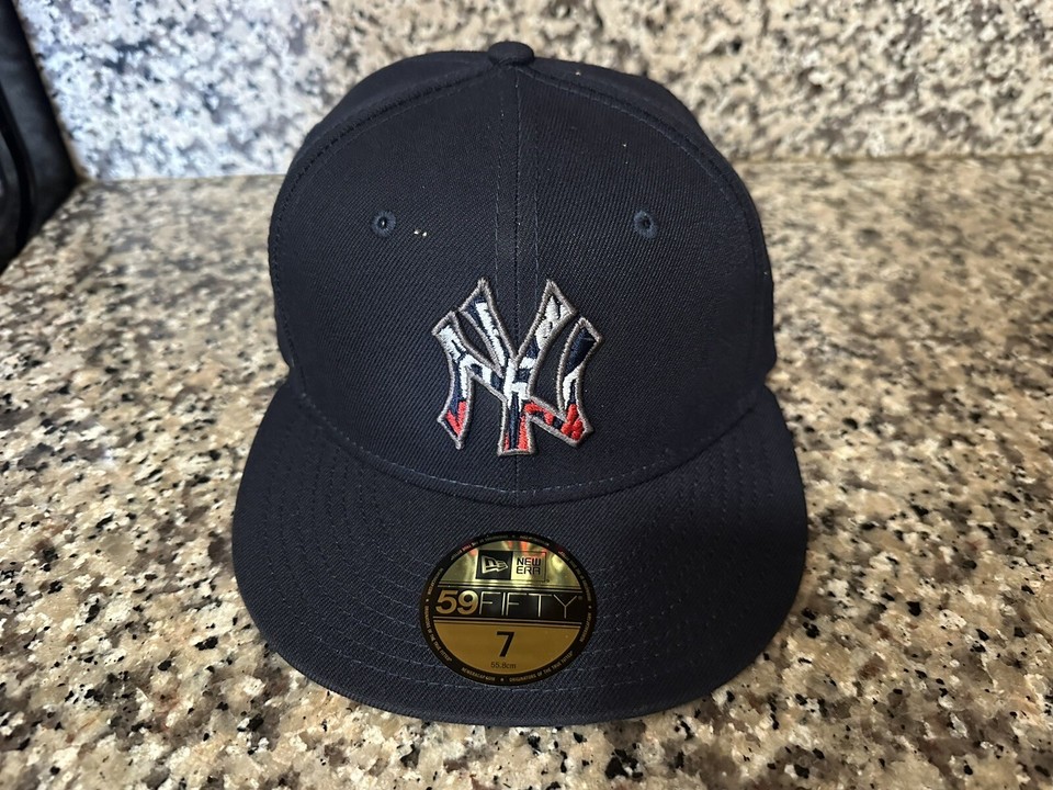 New York Yankees Script Logo MLB Baseball New Era Hat Fitted Cap 7 | eBay