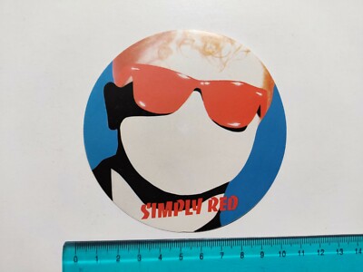 Simply Red Music Vintage 80s Original Sticker | eBay