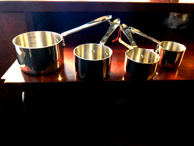NEW All-Clad stainless steel measuring cups , set of 4 Standard Size | eBay
