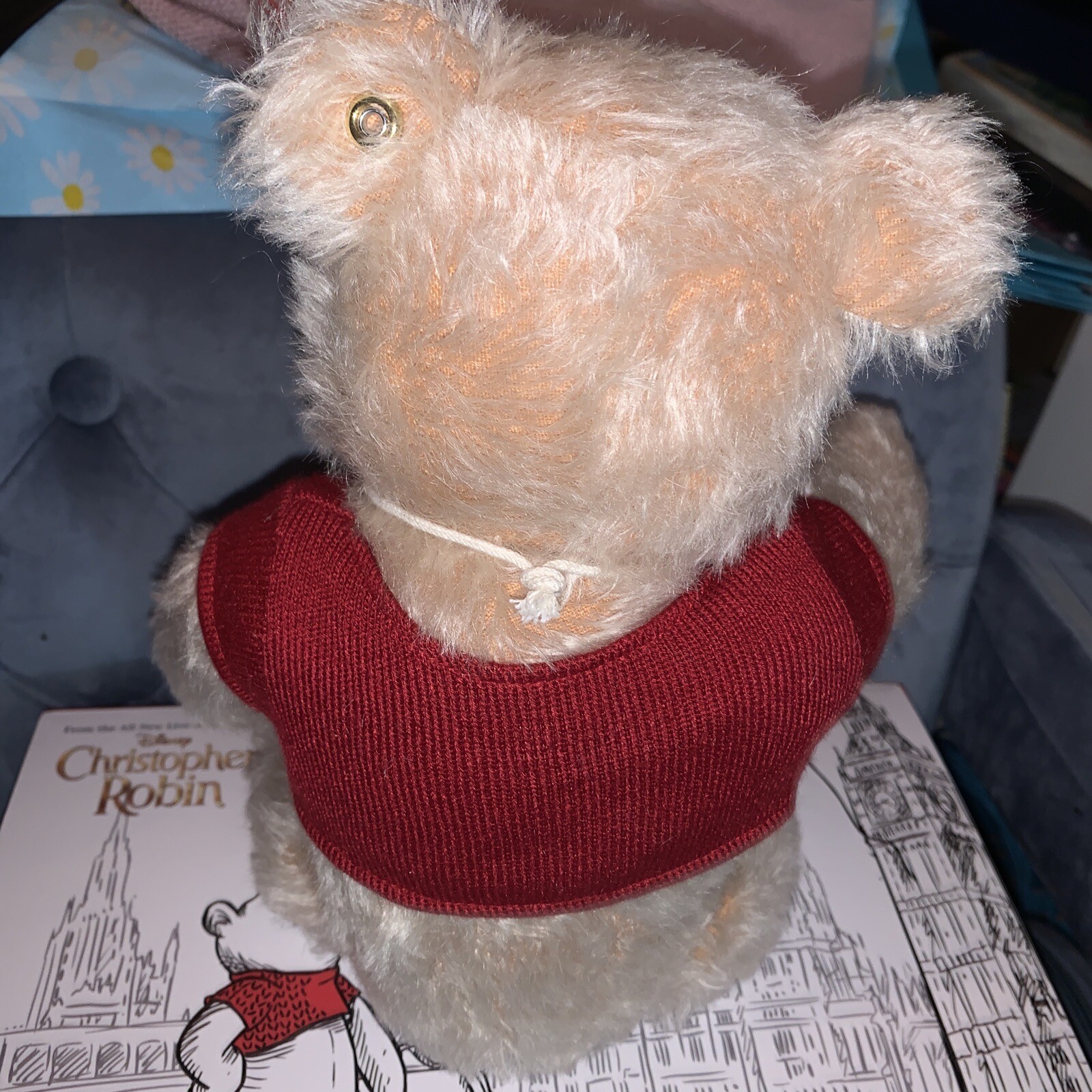 Steiff 355424 Disney Christopher Robin Winnie the Pooh Artist Bear for ...