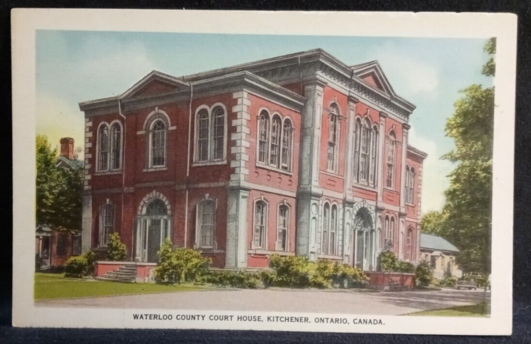 CANADA Waterloo County Court House Kitchener Ontario postcard | eBay