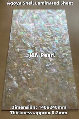 1pc Agoya Shell Laminated Sheet 140x240mm,Thickness: approx.0.2mm ...