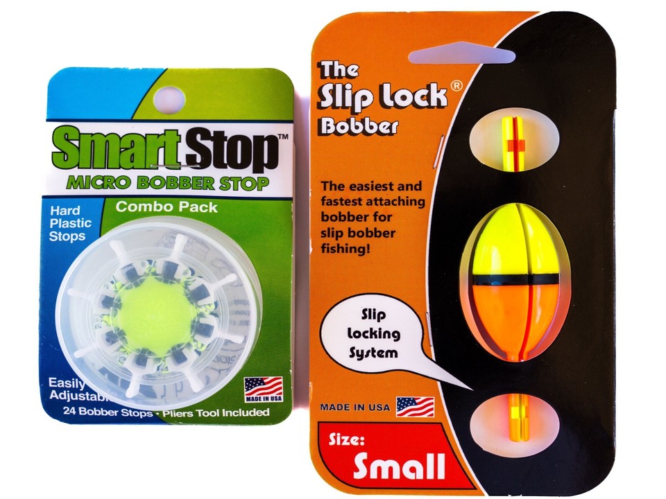 Smart Slip Lock Bobber & Smart Stop Micro Bobber Stop Combo Pack (S,M,L ...