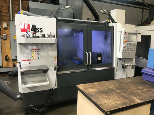 HAAS VF4-SS, 2020 - HRTA6 ROTARY, PROBING, 5TH AXIS DRIVE, SMTC ...