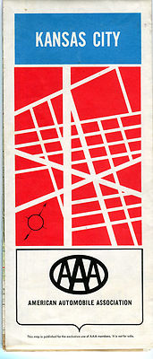 1973 AAA Kansas City Vintage Road Map | eBay