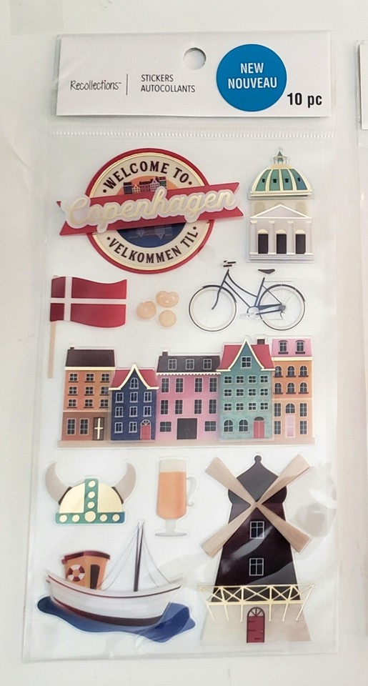 Recollections Travel Stickers Scrapbooking 42 Worldwide Vol. Disc. NIP ...