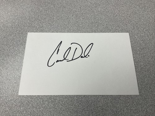 Carl Dale 1999 Brewers Signed Index Card | eBay