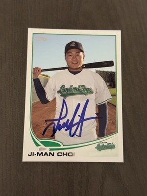 2013 Topps Pro Debut #82 JI-MAN CHOI Baseball Card Autographed Auto ...