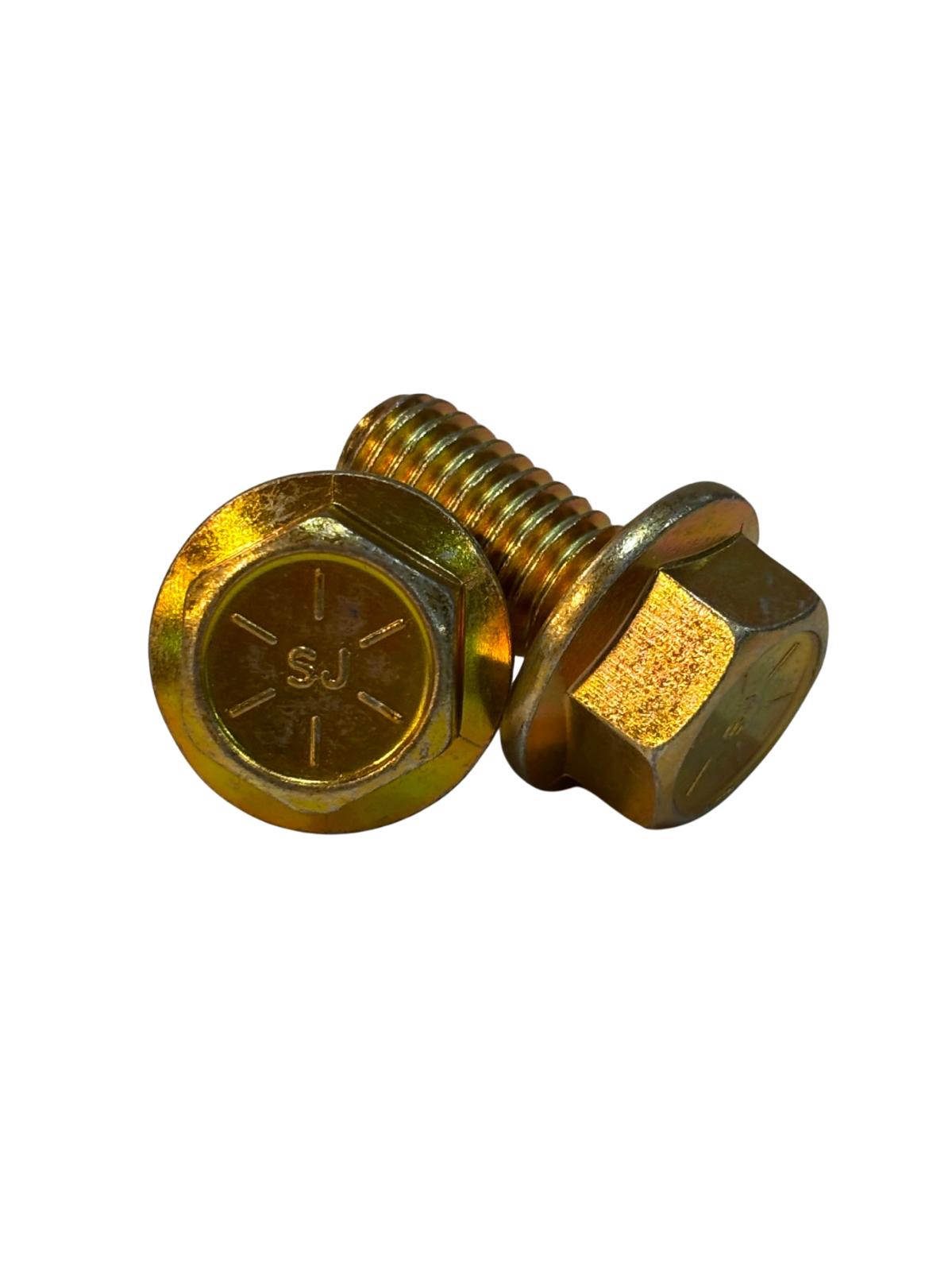 (25 Pcs) 1/2″-13x1" Grade 8 Hex Flange Bolt (FT) Zinc Yellow Trivalent ...