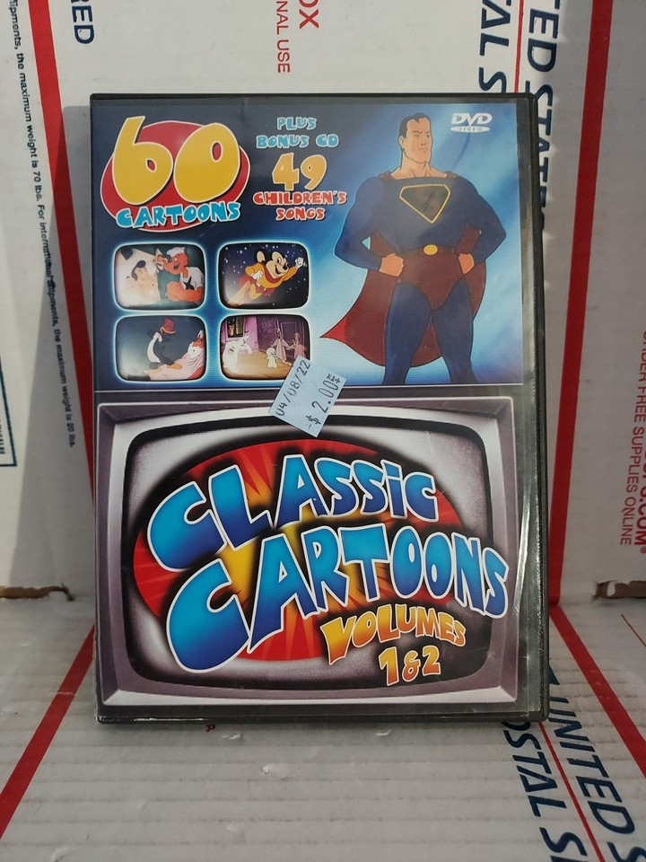 Classic Cartoons - Vols. 1 2 (DVD, 2003) Good Used - #137 787364502998 ...