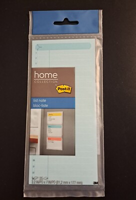 Post-it Home Collection, Block List Notes, Green Sticky | NEW | eBay