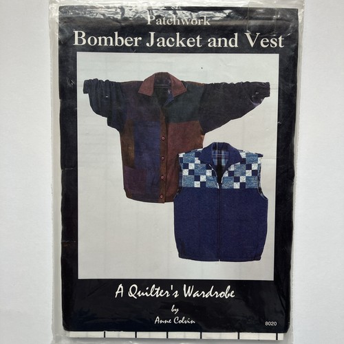 Vintage Patchwork Bomber Jacket and Vest A Quilters Wardrobe Anne ...