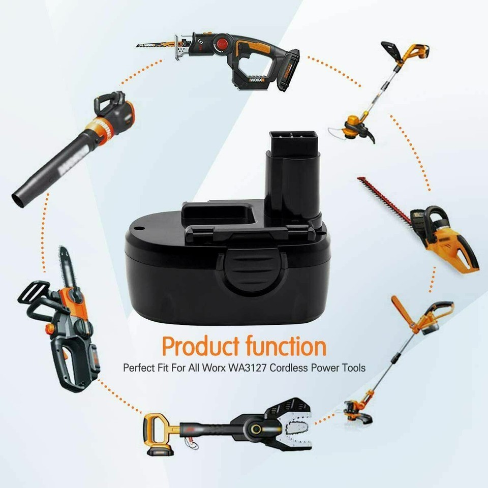 2pack 18V 4.8Ah For Worx WA3127 Battery WA3152 WG150 WG152 WG153 WG250 ...