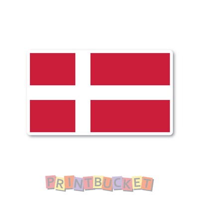 Denmark flag 240mm sticker quality water & fade proof vinyl | eBay ...