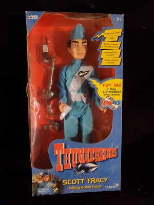 THUNDERBIRDS: SCOTT TRACY- 12" Taking Action Figure / 1999 Carlton Toys ...