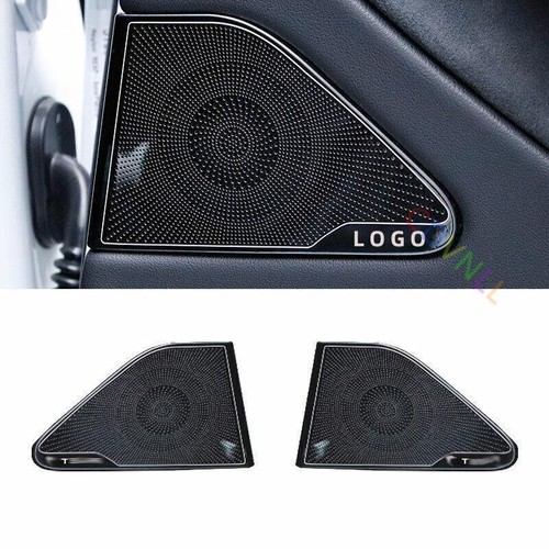 Black Titanium Rear Door Speaker Ring Cover Trim Fit For Tesla Model 3 ...