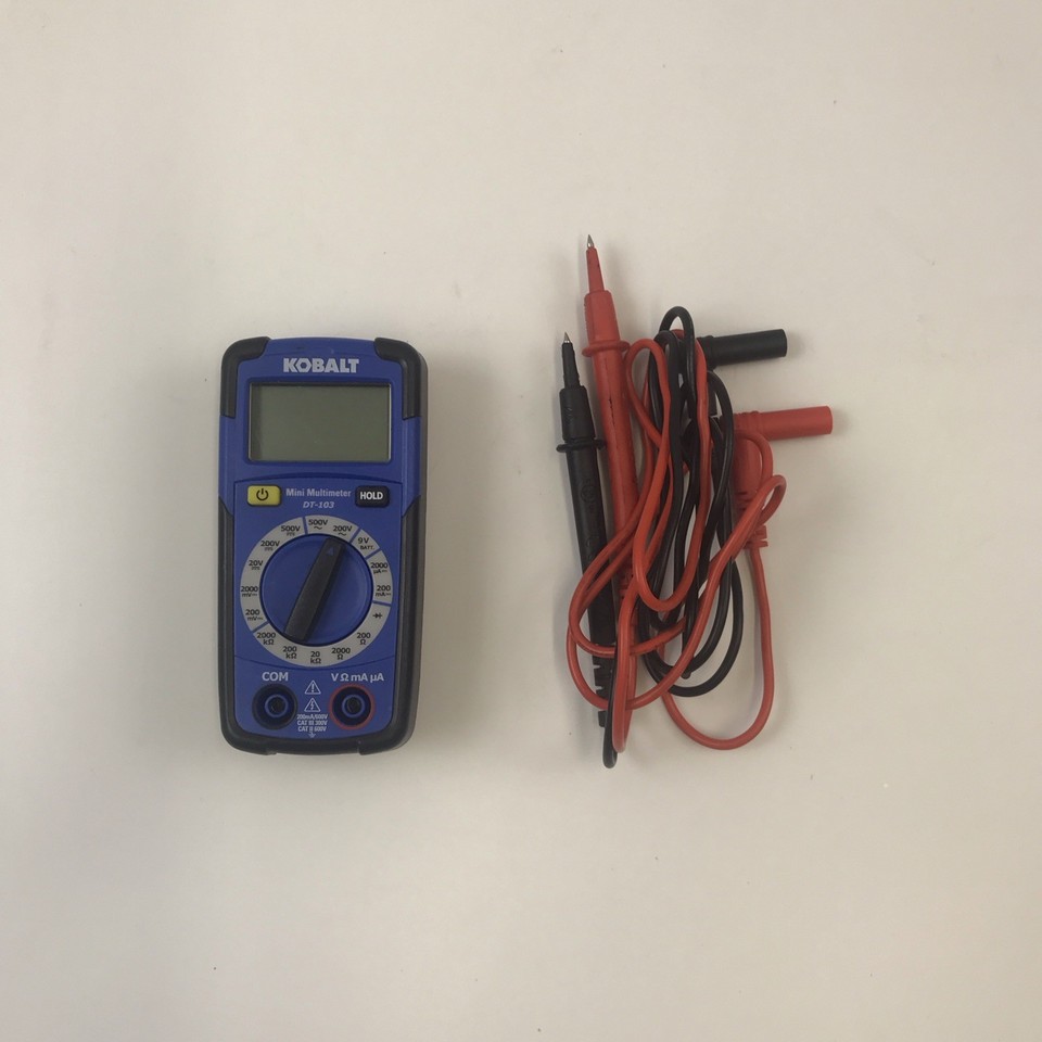 Kobalt DT-103 Mini Digital Multimeter with Test Leads - Pre-owned | eBay