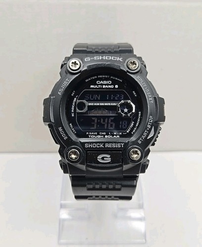 Casio G Shock GW 7900B Tough Solar Multi Band 6 Atomic Black Digital ...