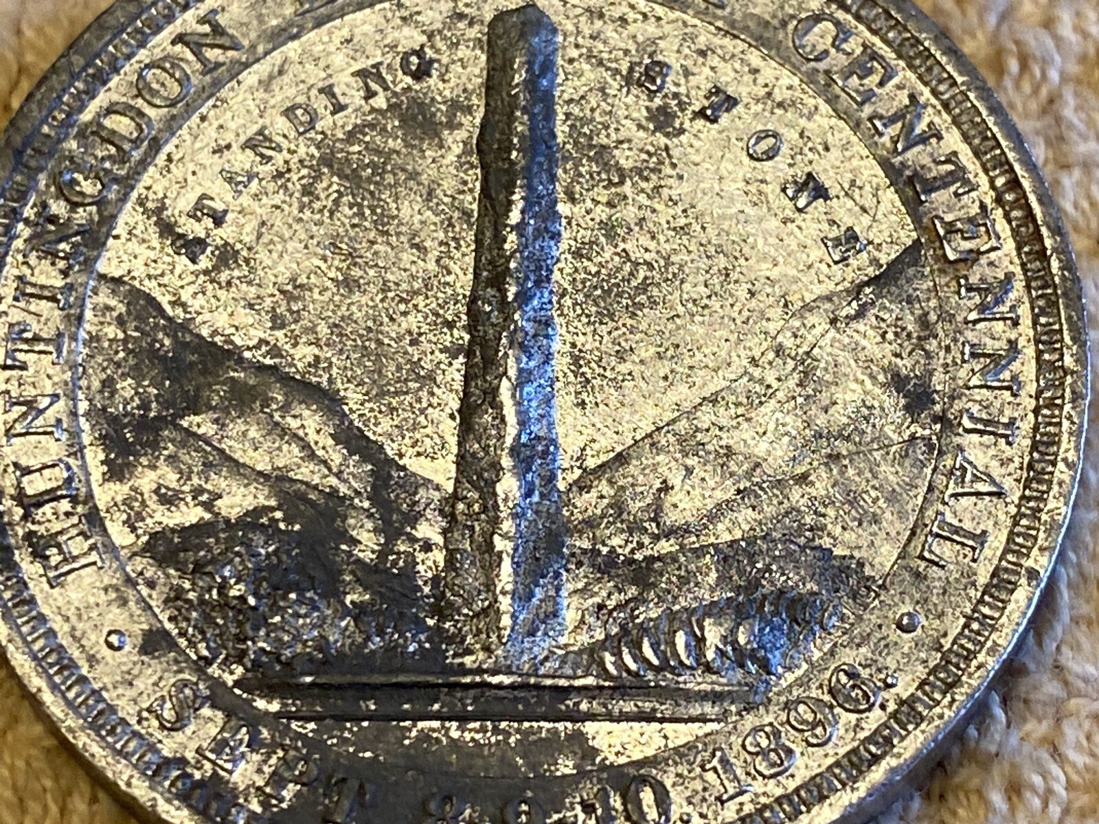 Antique Huntington, Pa. Centennial Medallion-Coin-Historical Standing ...