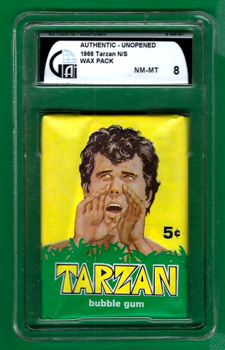 1966 TARZAN UNOPENED CARD WAX PACK (GRADED GAI 8 NM-MT) PHILLY GUM | eBay