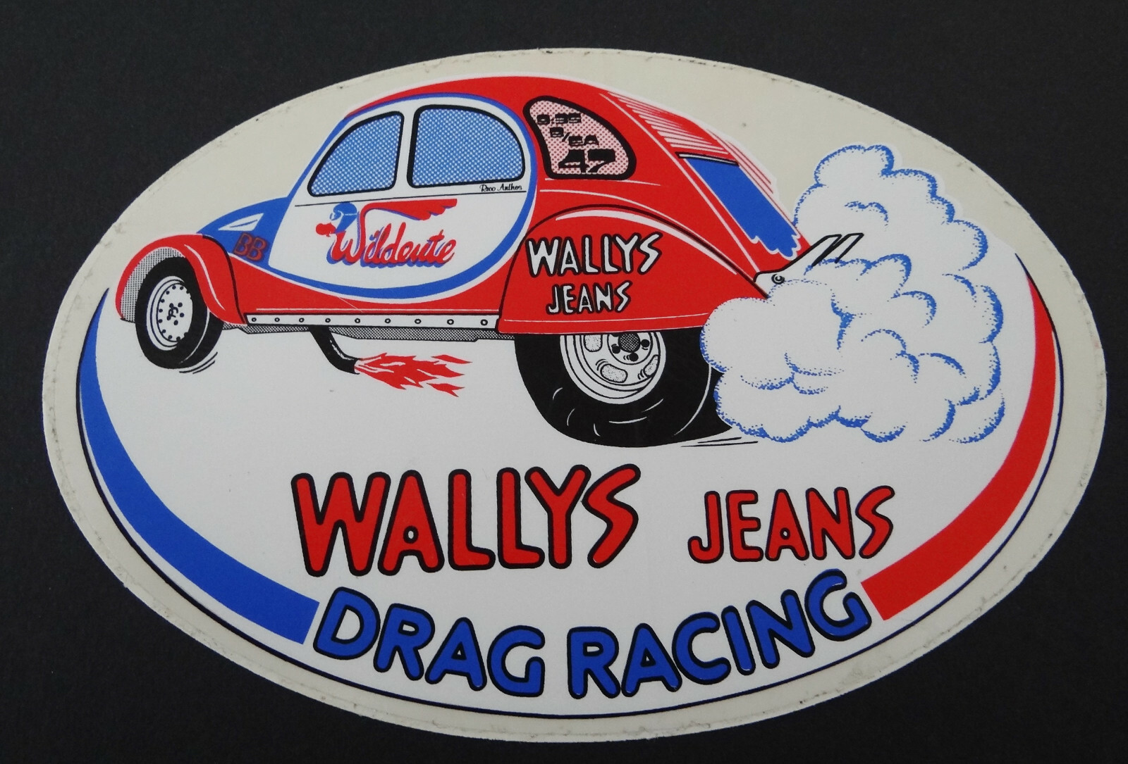 Promotional Stickers Wallys Jeans Drag Racing Citroen Duck 80er Classic ...