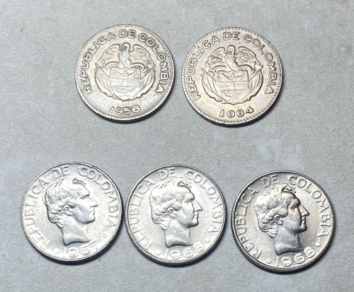 1956, 1964, 1967, [2] 1968 COLOMBIA 10 [DIAZ] CENTAVOS [5 Coins] | eBay