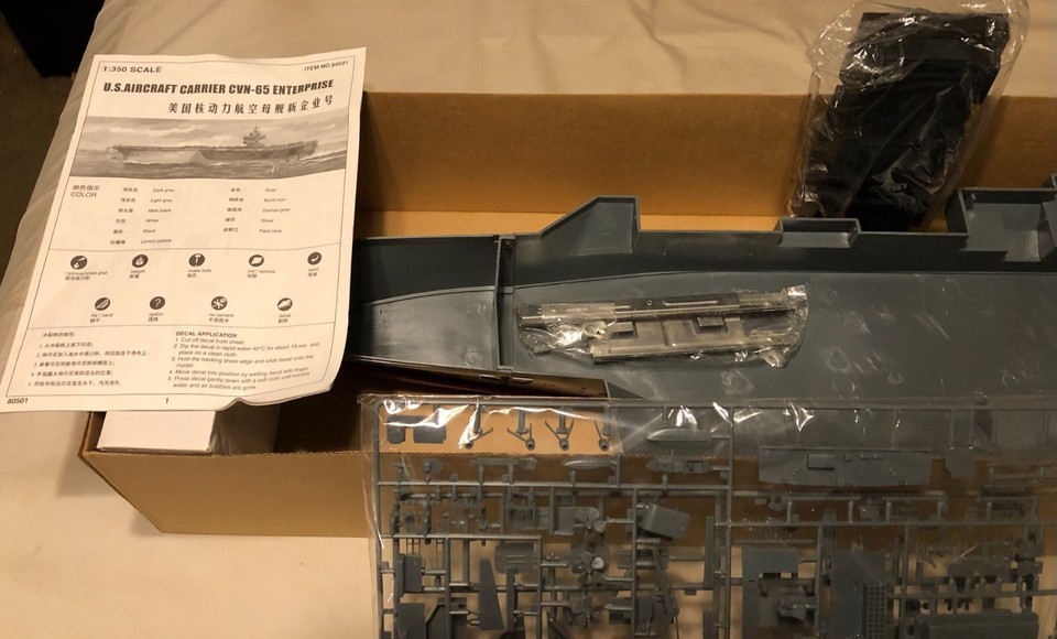 1/350 Mini Hobby Models CVN65 Enterprise aircraft carrier model kit | eBay