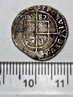 1582 Elizabeth 1st Hammered Silver Tudor Threepence - Rarer Date (D524 ...
