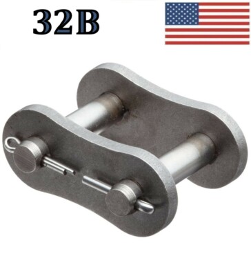 32B-1 ROLLER CHAIN MASTER CONNECTING LINK *PACK OF 2* SAME DAY SHIPPING ...