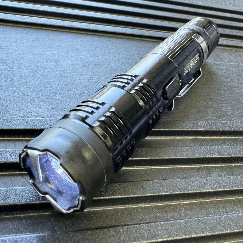 Stingtec Stun Gun LED Light & Survivor Pepper Spray Most Powerful ...