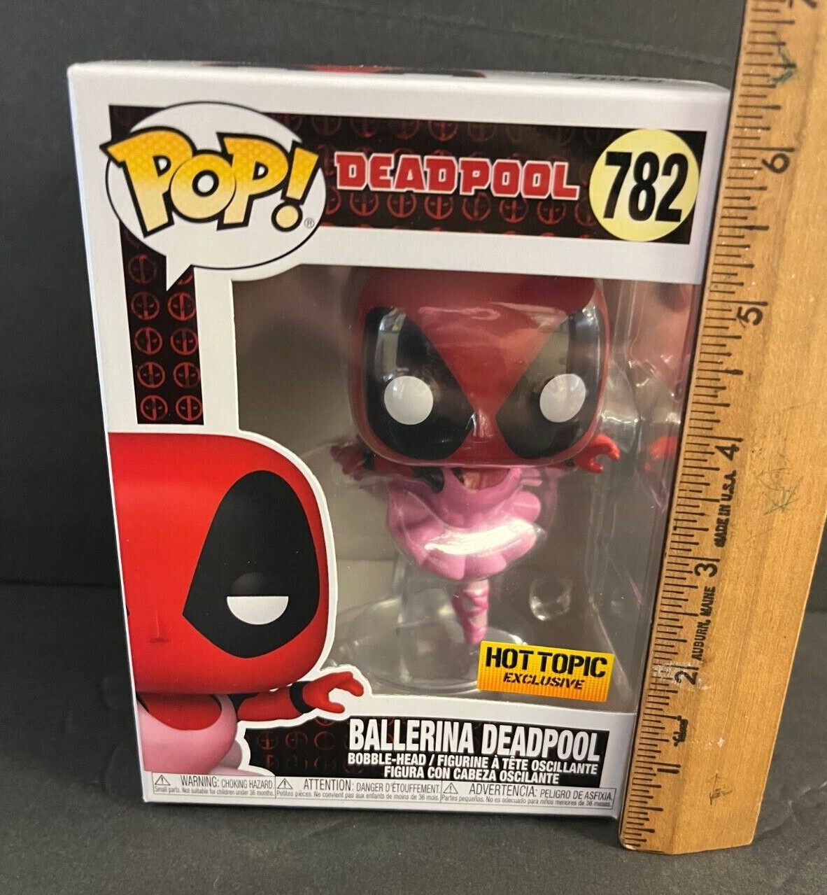 FUNKO POP BALLERINA DEADPOOL 782 HOT TOPIC EXCLUSIVE VINYL FIGURE (AA ...
