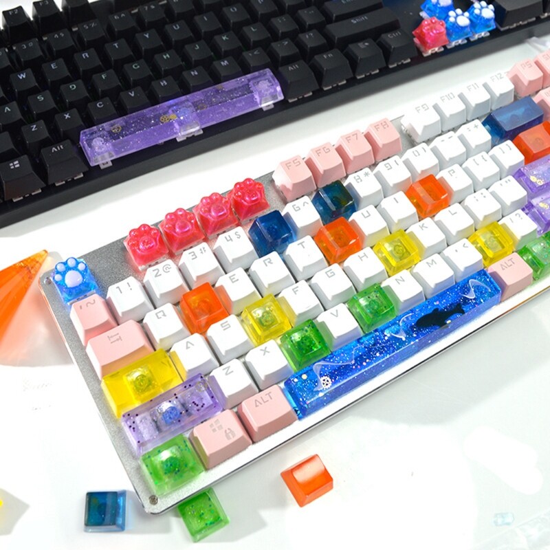Handmade for Key Cap Resin Mold DIY Mechanical Keyboard Silicone Mold ...